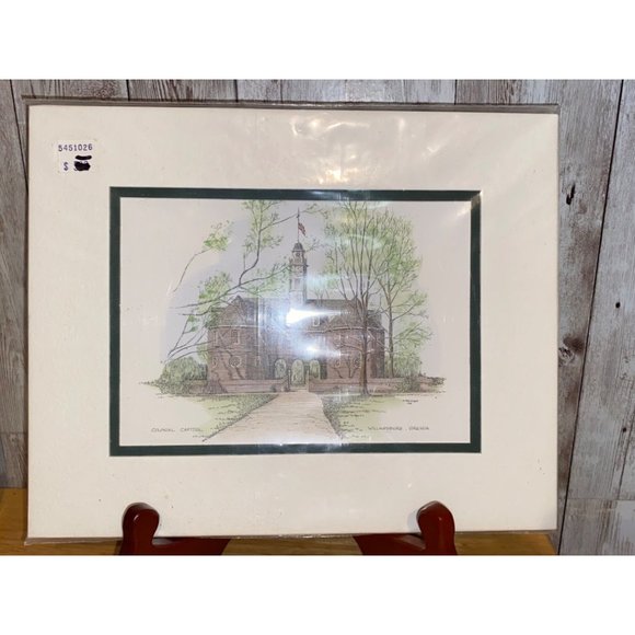 Unbranded | Art | Clark M Goff Colonial Capital Williamsburg Va Signed ...